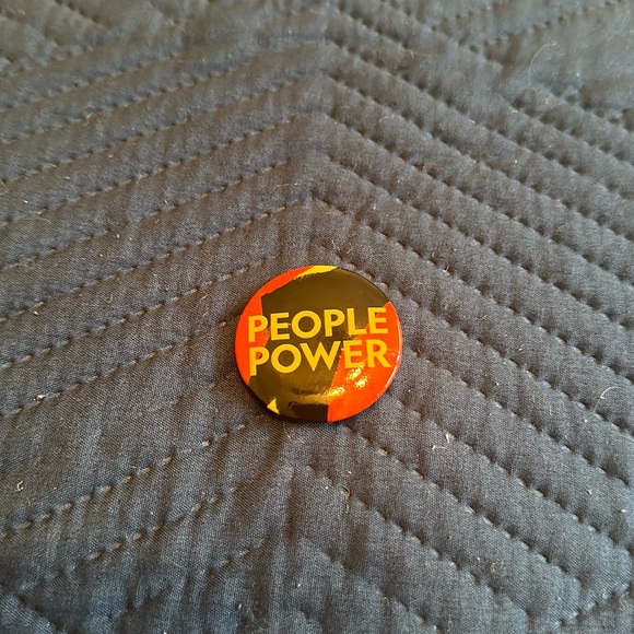 Other | People Power Red And Black Pin | Poshmark